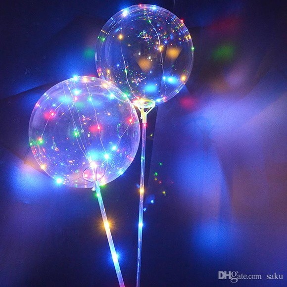 Balão transparente - Bolha com led | Sopra Balão